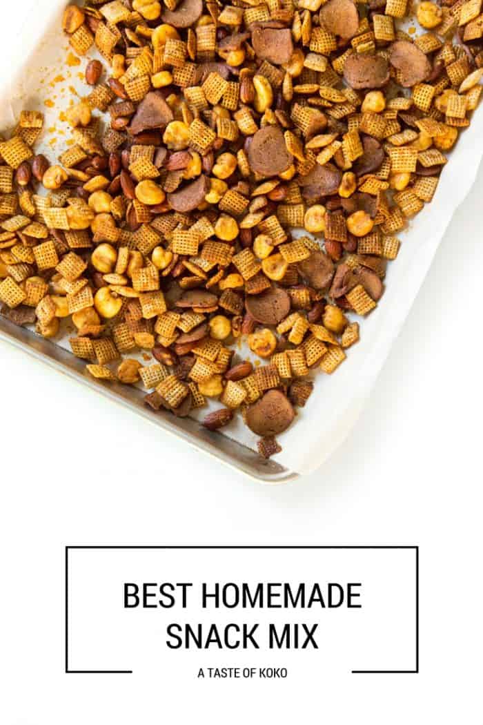 Best Homemade Snack Mix Recipe - A Taste of Koko