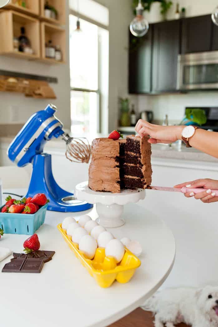 Best Chocolate Cake With The KitchenAid Artisan Mini - A Taste of Koko
