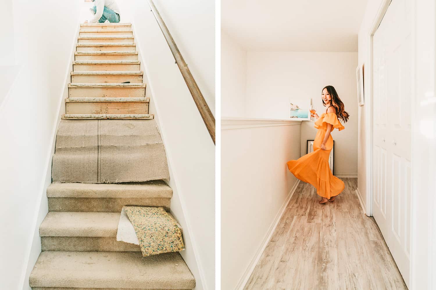 Before + After: Affordable Scandinavian Flooring Renovation | A Taste ...